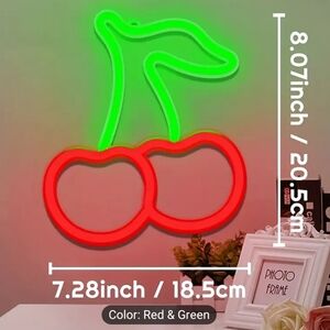 Wall Decor | New Led Neon Cherry Cherries Sign | Poshmark